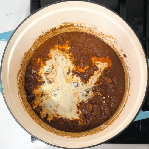 Beef trinchado - Portuguese South African beef stew (Creamy version!)