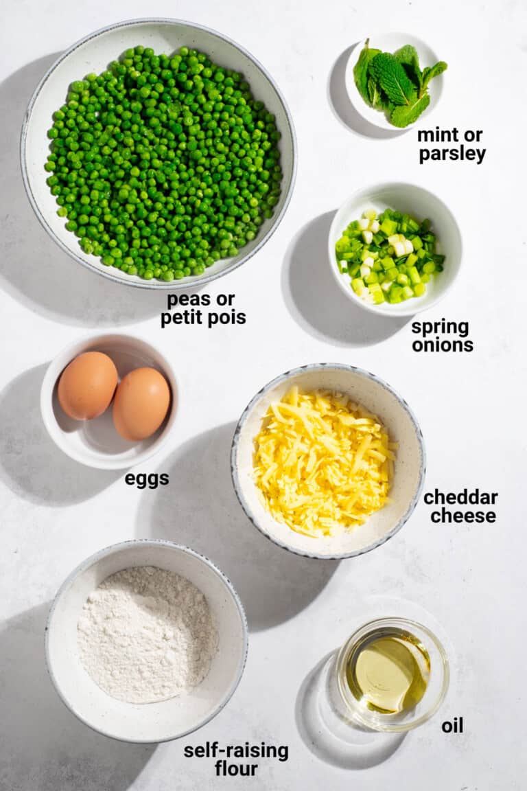 Easy, Cheesy Green Pea Fritters