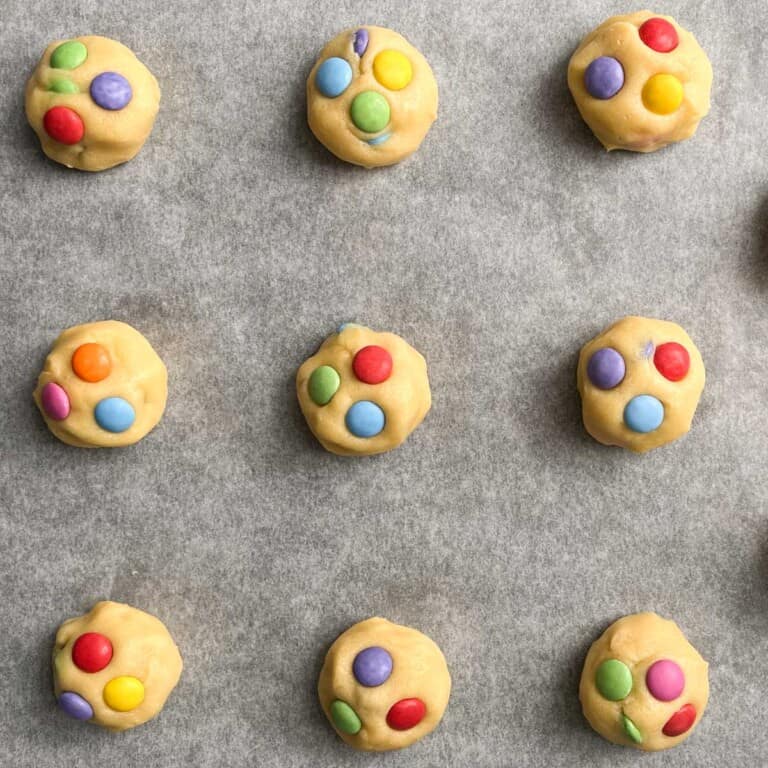 Cheerful Smartie cookies