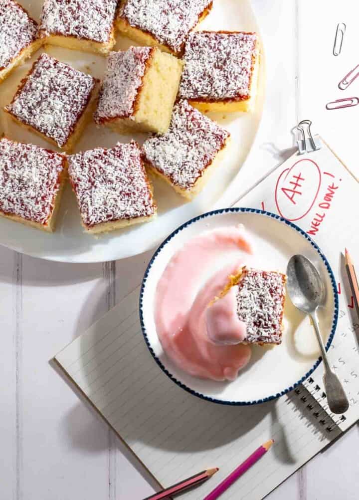 Jam and Coconut Sponge Recipe