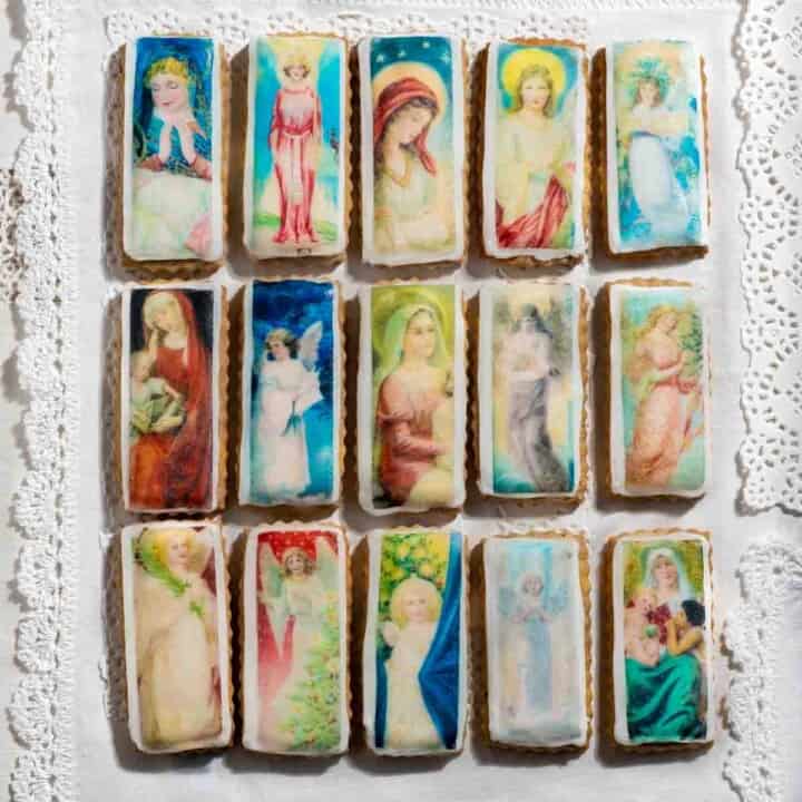Christmas Cookies with Edible Wafer Paper (Photo Cookies)