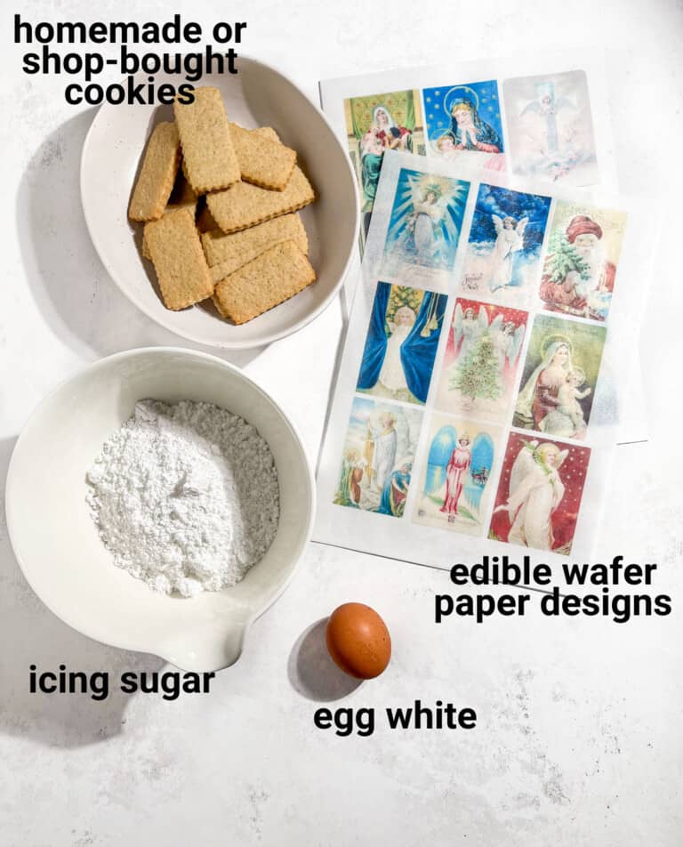 Christmas Cookies with Edible Wafer Paper (Photo Cookies)