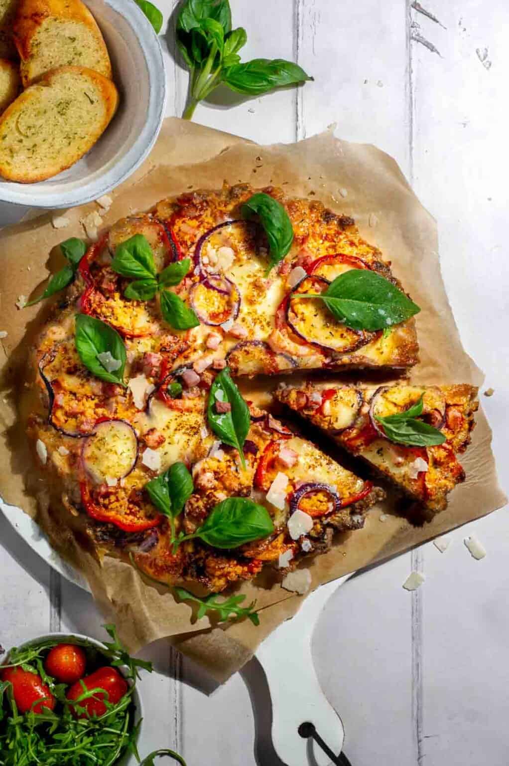 Meatza Pizza (All Meat Crust Pizza)