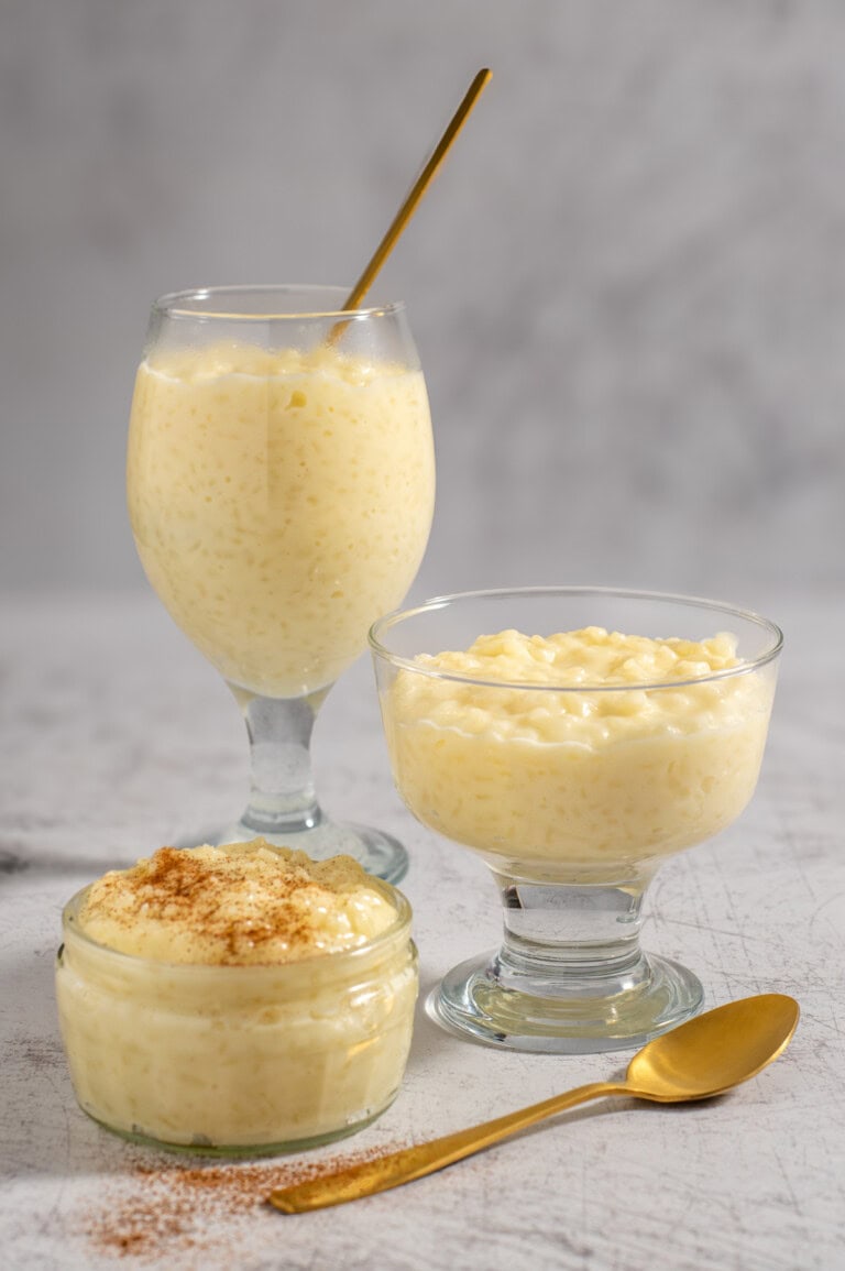 Rice Pudding with Condensed Milk - Easy, No Bake!